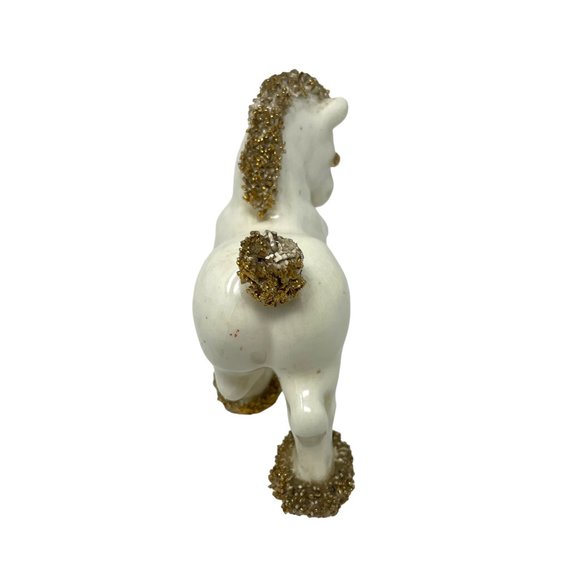 Vintage | Accents | Vintage Ceramic Spaghetti Horse Figurine 5s Mcm Mid ...